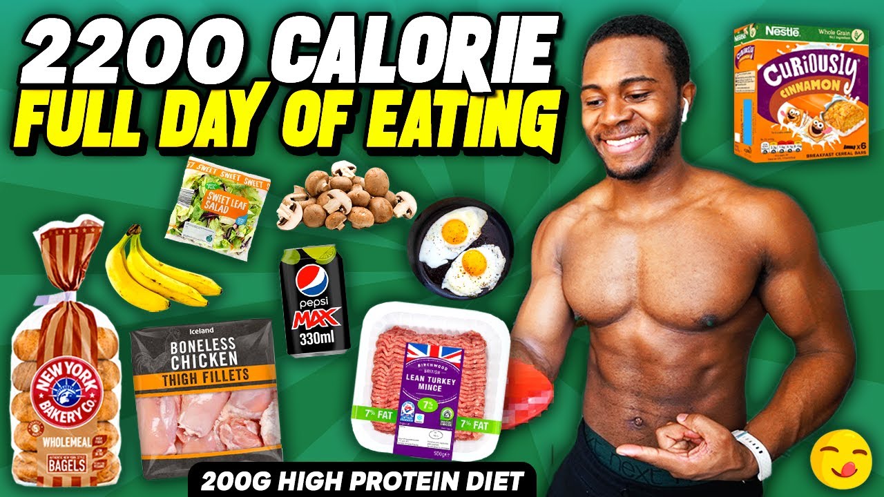 High Protein Full Day Of Eating 2200 Calories 200g Protein YouTube