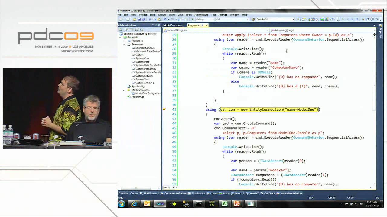 PDC 2009 Data Programming and Modeling for the Microsoft NET Developer ...