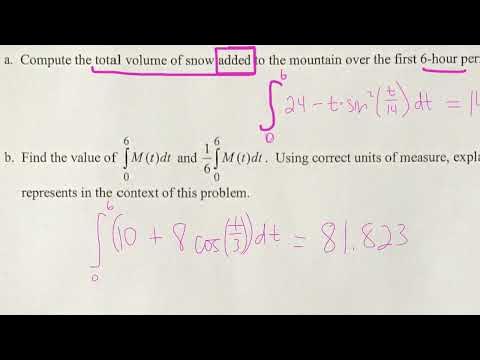AP Calculus AB Average values and integrals - YouTube