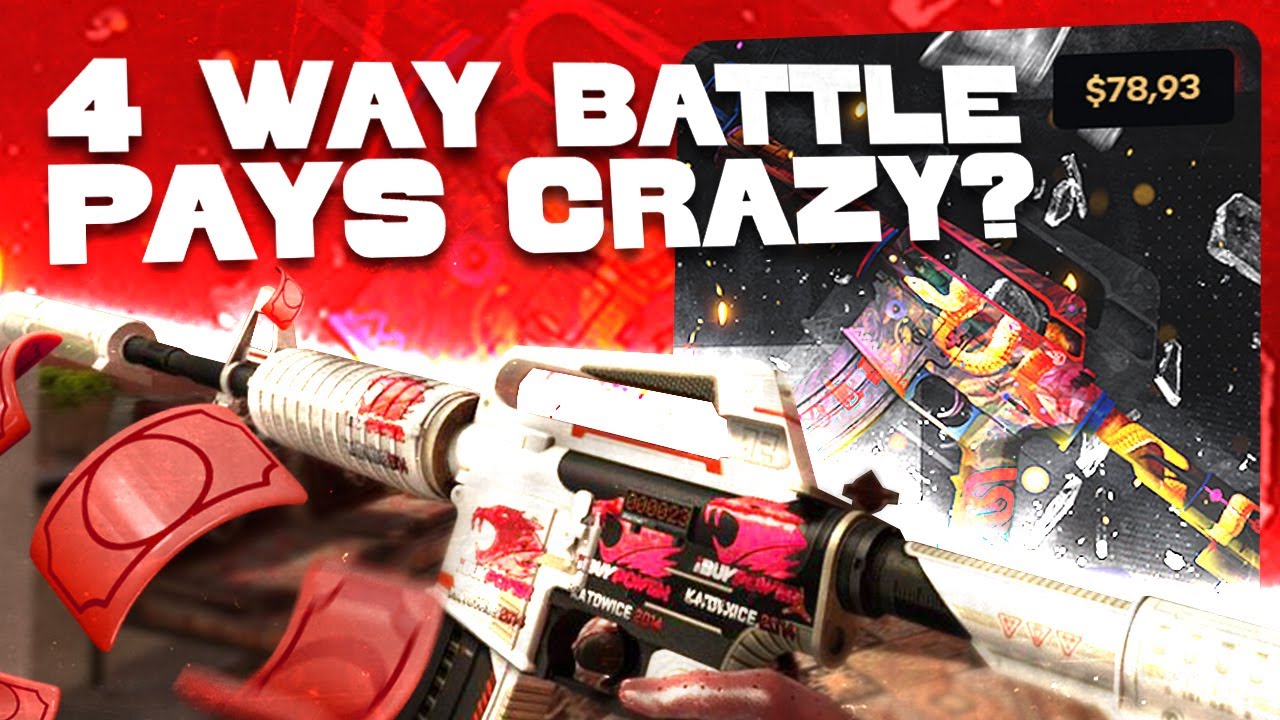 THIS 4 WAY BATTLE PAID CRAZY AND I WON IT?! (KEY-DROP) - YouTube