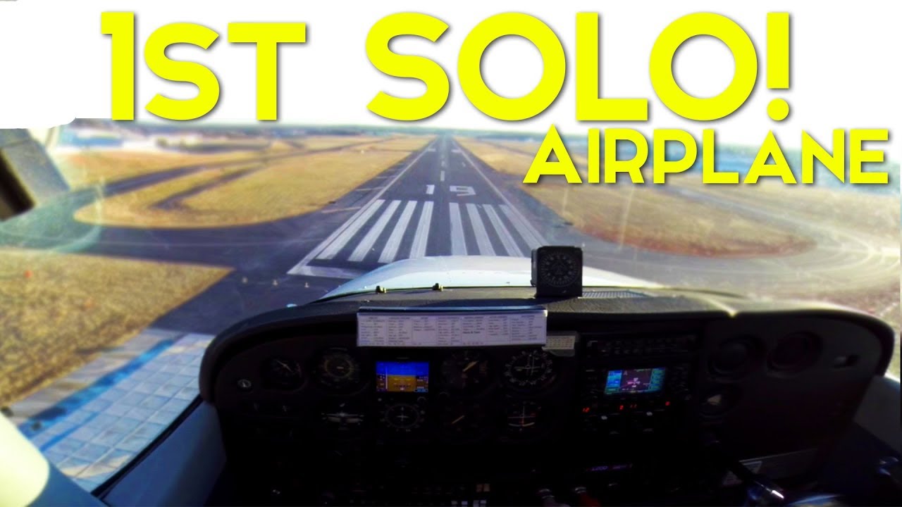 1st Airplane Solo! | Joshua Hamby - YouTube