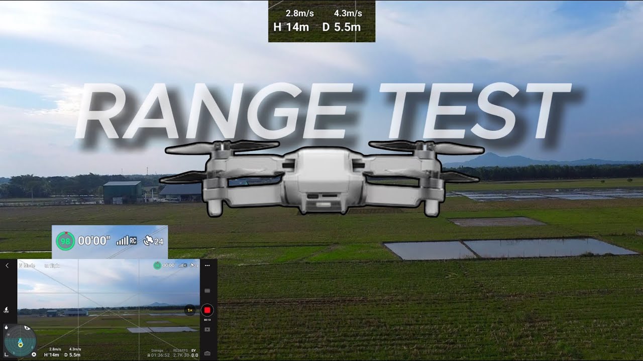 DJI MINI 2 SE RANGE TEST | Video Recording on 2.7K @30fps Resolution| 3 ...