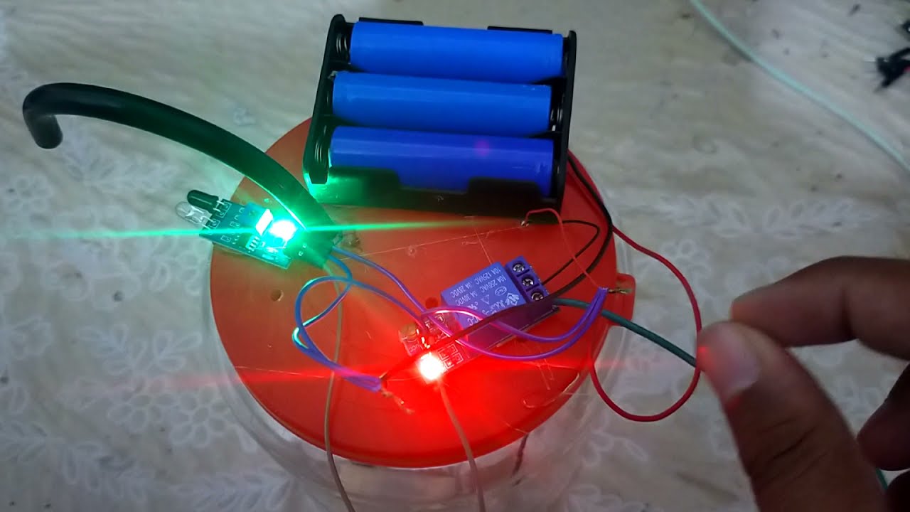 How to make automatic water dispenser and automatic hand sanitizer at ...