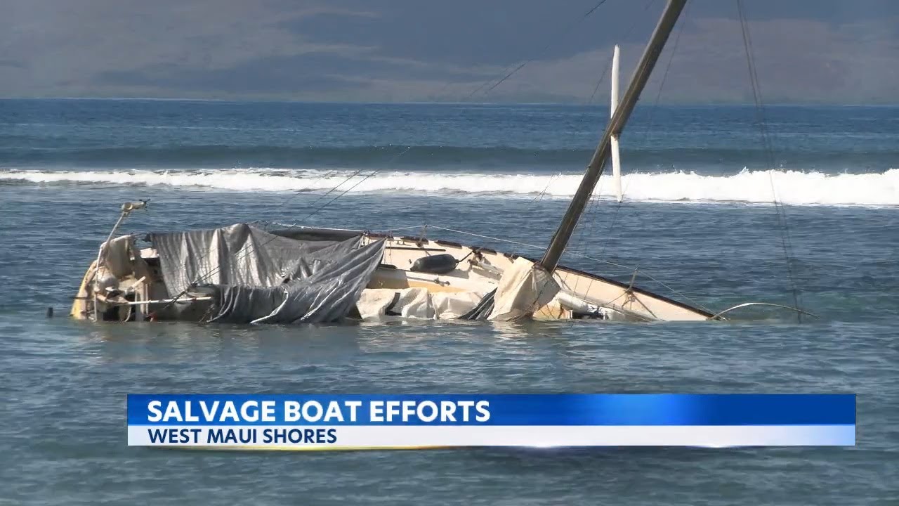 “It dragged that reef really bad.” | Boat ran aground on West Maui ...