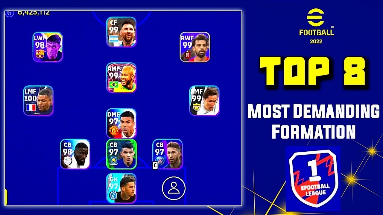 TOP 8 NEW FORMATION IN EFOOTBALL - YouTube