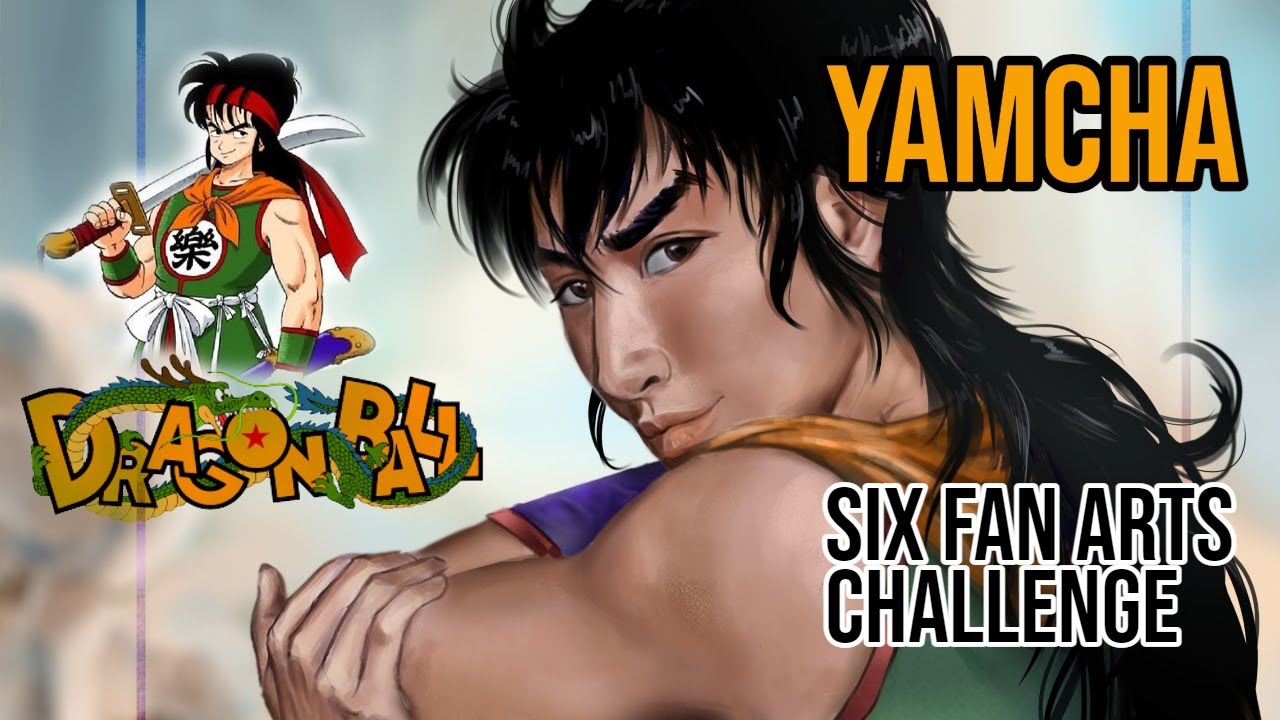 Drawing a realistic YAMCHA (Dragon Ball)🐉 #SixFanArtsChallenge - YouTube