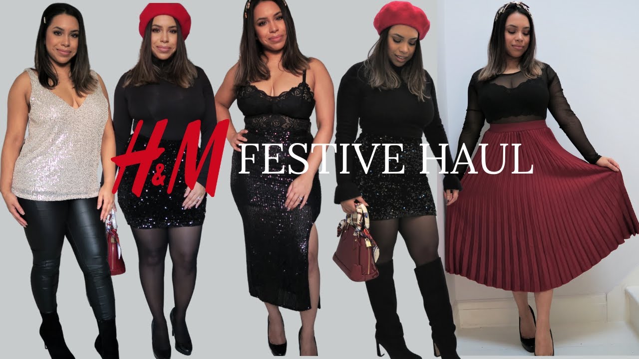 H&M Christmas Try-on Haul | Festive Outfits For Every Shape | RYA TEE ...