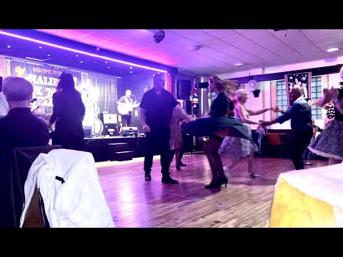 Dancing at the Rock 'n' Roll Club - Jiving in Stockings