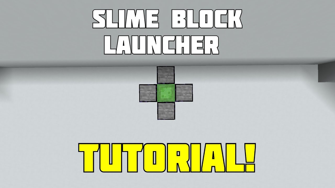 Minecraft Simple Slimeblock Bounce pad/ Elytra Launcher - YouTube