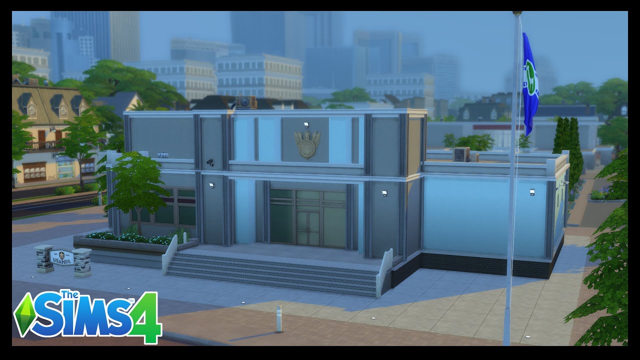 Police Station Decorate with Me - The Sims 4: Get To Work - YouTube