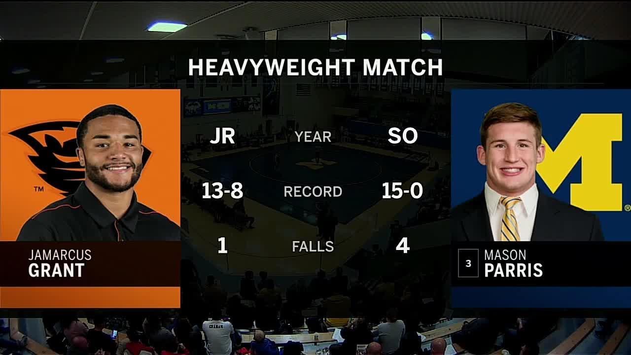 HWT: #3 Mason Parris (Michigan) vs. Jamarcus Grant (Oregon State ...