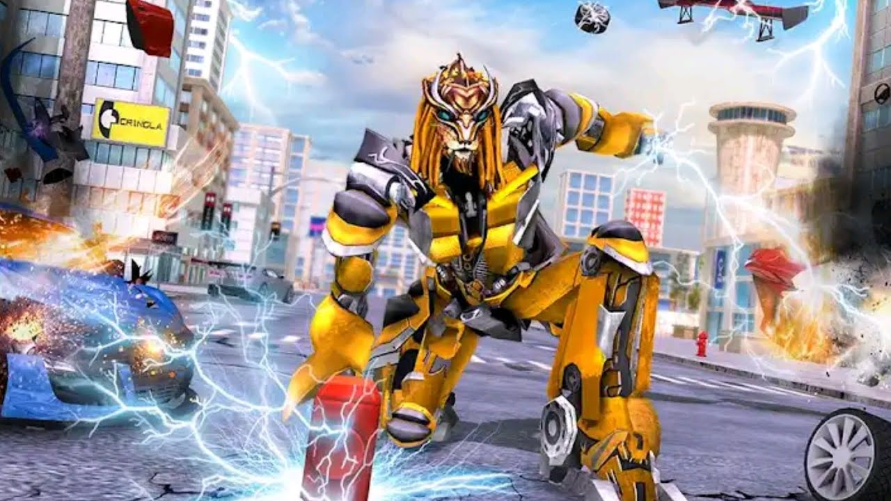 Lion Transform Robot Car - Aslan Robot Oyunu - Arabaya Dönüşen Robotlar ...