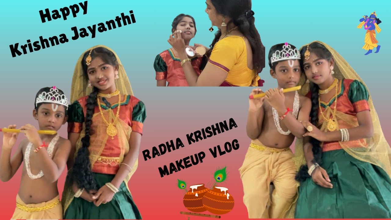 Happy Krishna Jayanthi To All . Radhakrishnan makeup vlog தமிழ் . #radhakrishna #radhamakeup ...