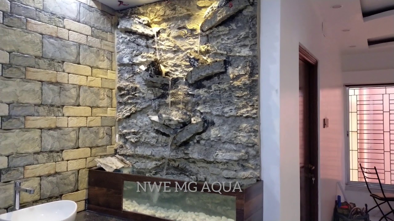 Indoor waterfall - YouTube