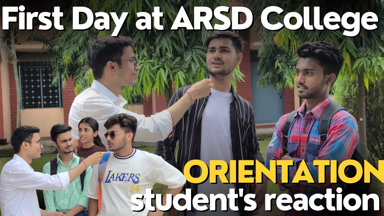 First Day at ARSD College Delhi University | Freshers Orientation at ...