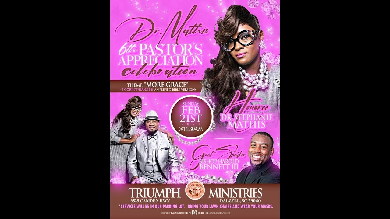 Dr. Stephanie Mathis 6th Pastoral Celebration Video Tribute "More Grace ...