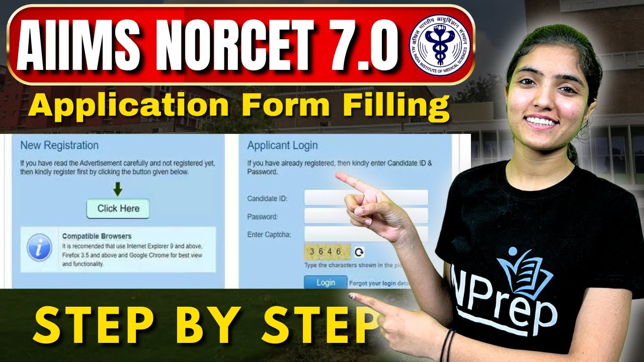 How to fill NORCET 2024 Application Form || NORCET Form kaise bhare ...