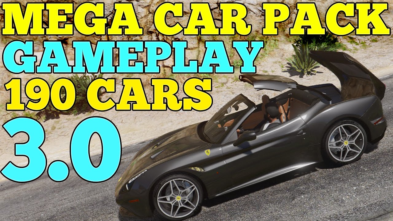 GTA V - MEGA REALISTIC CAR PACK 3.0 GAMEPLAY [DOWNLOAD] - YouTube