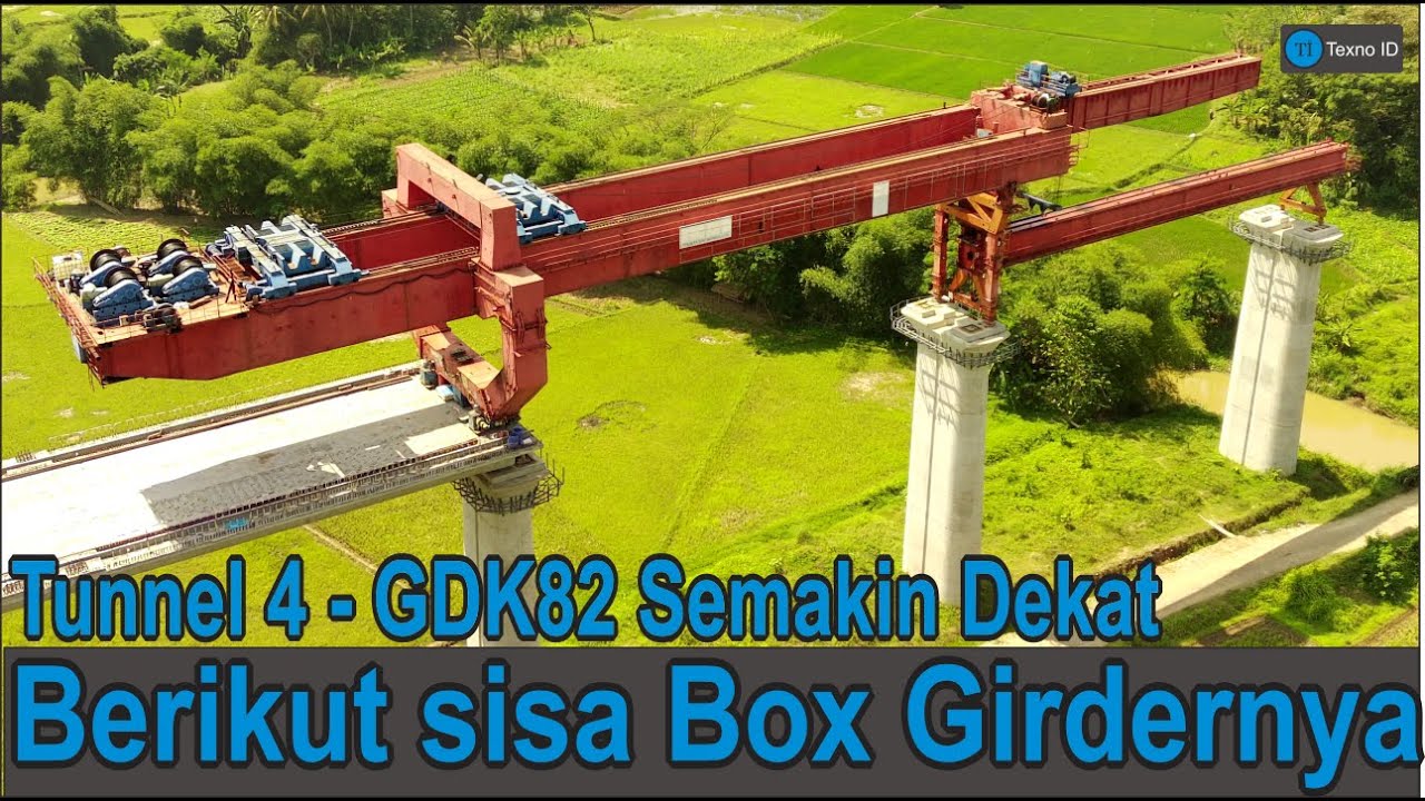 Tunnel 4 dan GDK82 semakin dekat, ini sisa Box Girder yang harus ...
