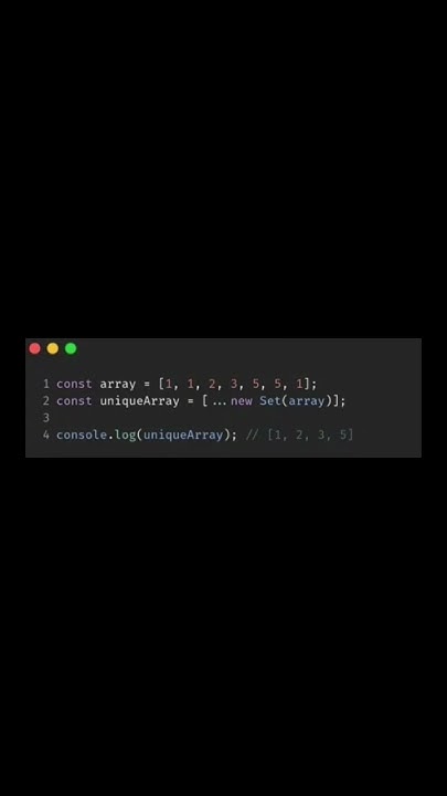 Remove Duplicates From An Array Coding Developer Programming Math Javascript Code Js