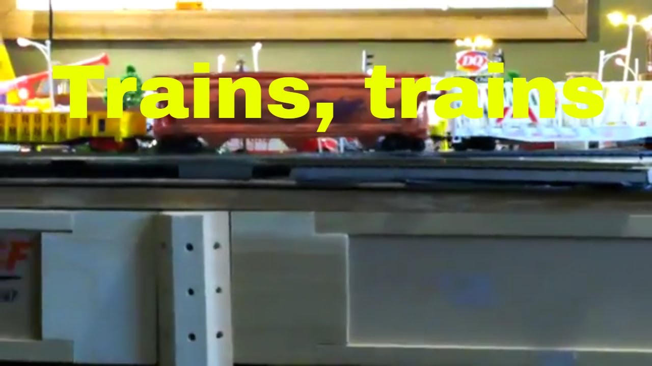 The run around ( BNSF HO scale layout ) model trains - YouTube