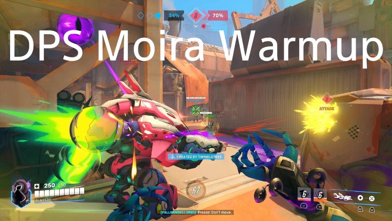 Overwatch 2 S10 DPS Moira Warmup - YouTube