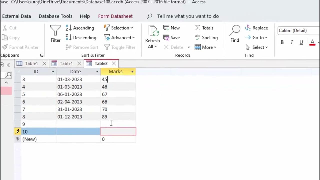 Sum Formula In Microsoft Access Computerexcelsolution Youtube