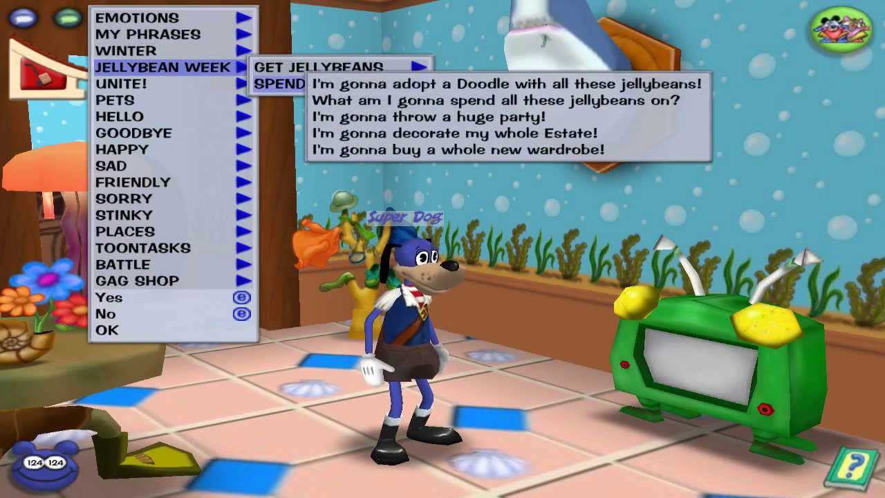 Toontown - Speedchat Phrase List - YouTube