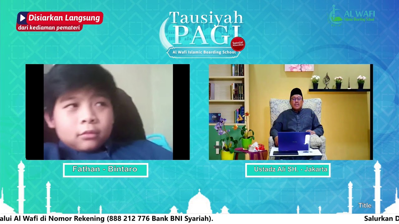 Tausiyah Pagi Ustadz Ali Saman Hasan Lc Ma Youtube
