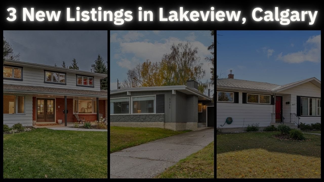 3 New Home Listings in Lakeview, Calgary Alberta - Fall 2023 - YouTube