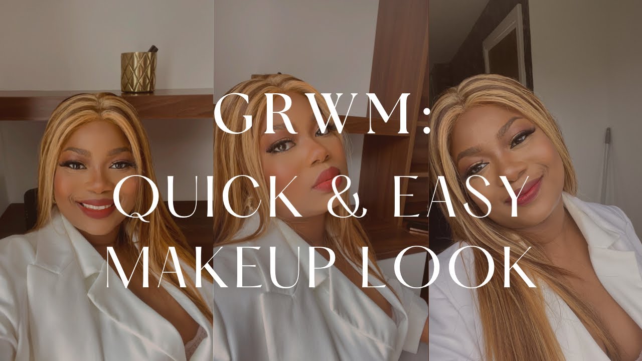 Grwm Quick Glam Look For A Party Nude Makeup For Black Women My