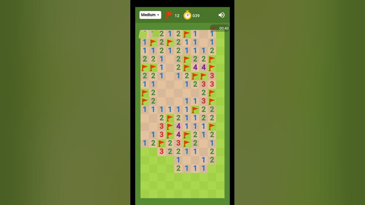 Google Minesweeper #2 MEDIUM - YouTube