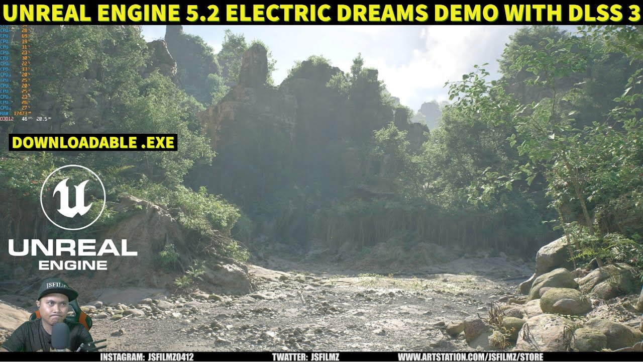 Unreal Engine 5.2 Electric Dreams Demo with DLSS 3 - YouTube