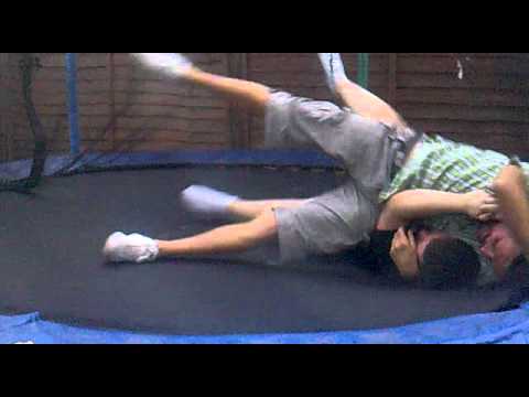funny fall off a trampoline - YouTube