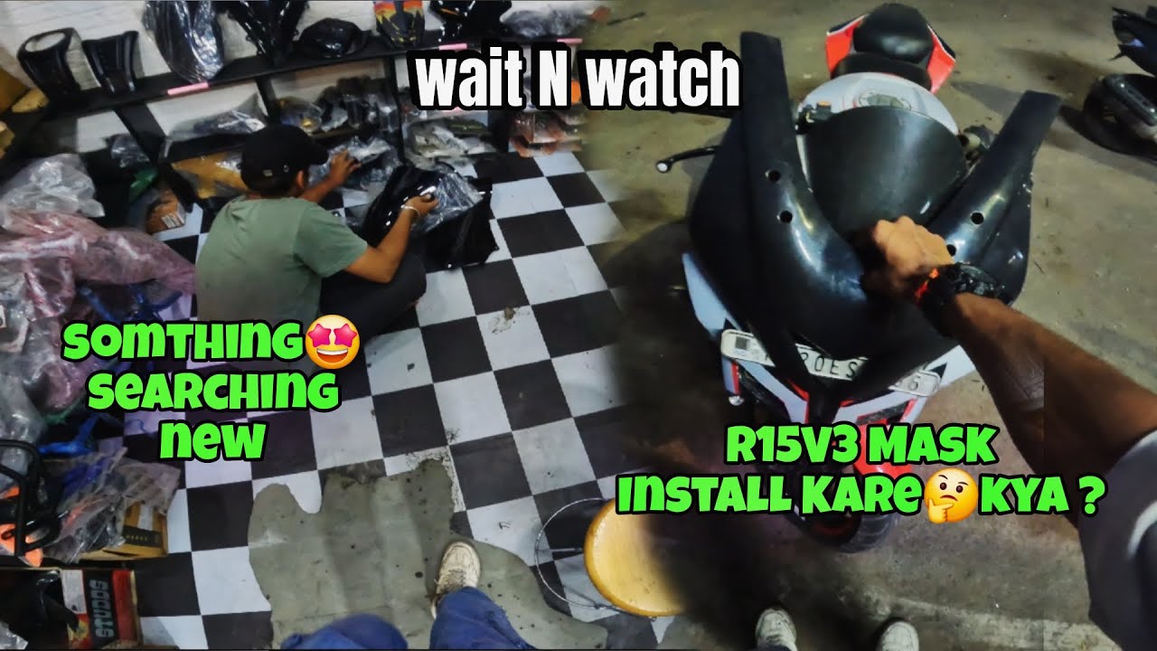 R15V3 Mask Install in Rs200 | Install kare kya ? - YouTube