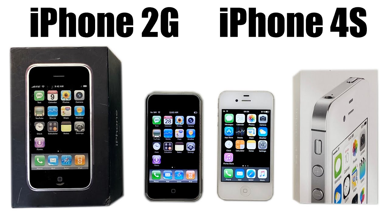 iPhone 2G vs iPhone 4S - iOS 1 vs iOS 9 - SPEED TEST - YouTube