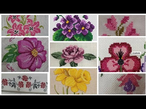 very beautiful and unique Cross stitch patterns - YouTube