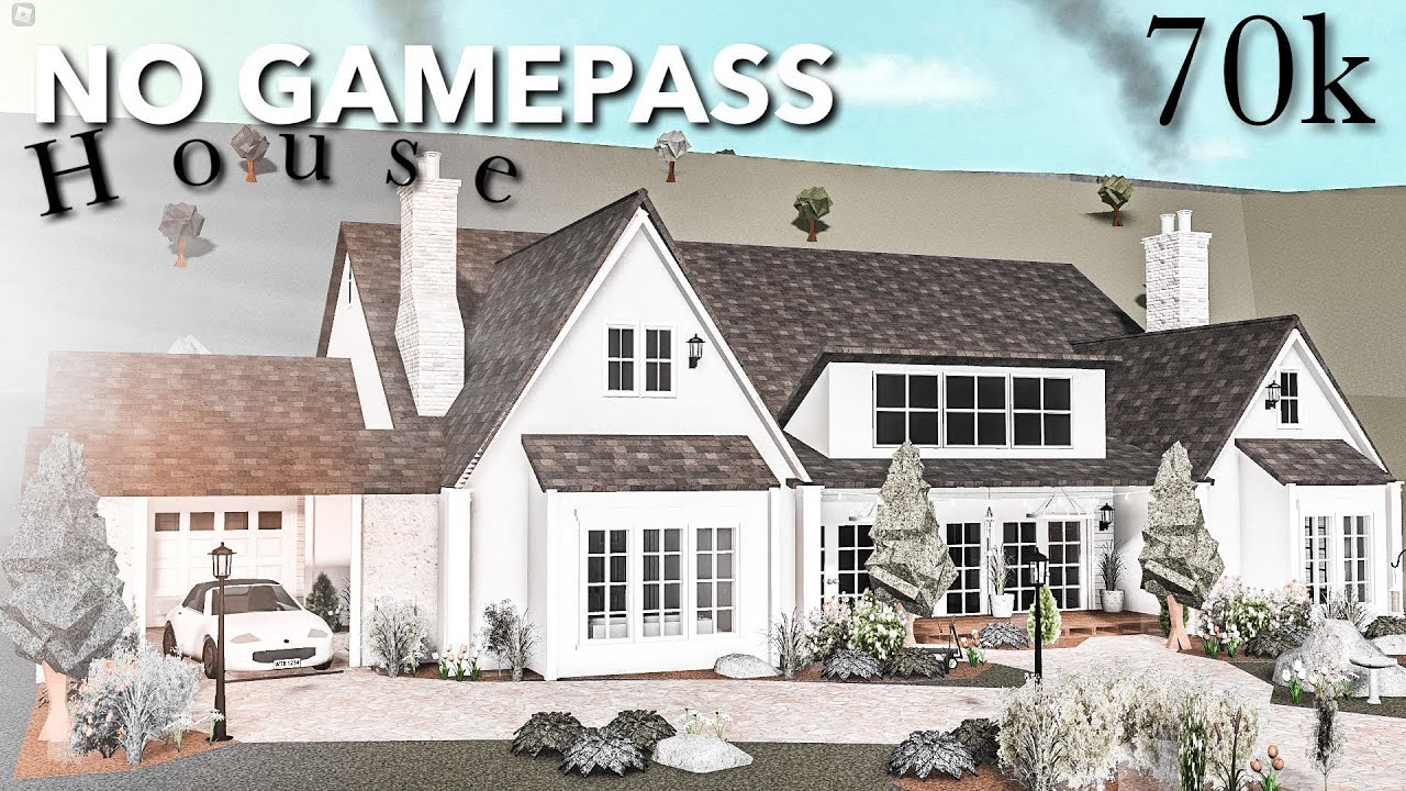 Bloxburg No Gamepass House 70k YouTube