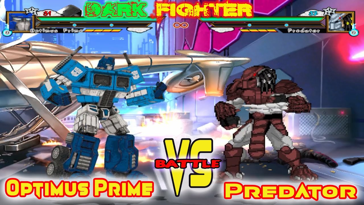 POWER FULL Optimus Prime Vs Predator - YouTube