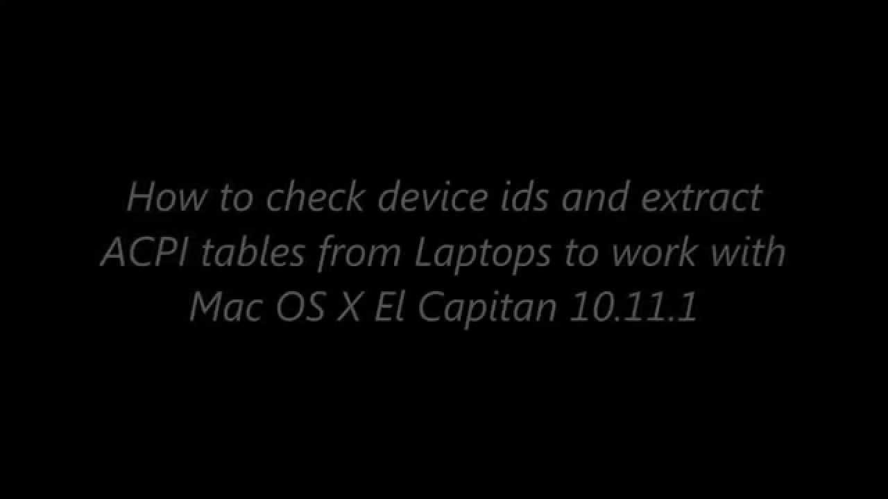 How To Check Device Ids and Extract ACPI Tables For HP Envy 4-1115dx ...