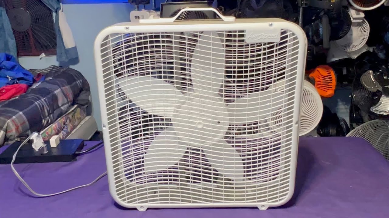 Aerospeed box fan with 3733 blade set - YouTube