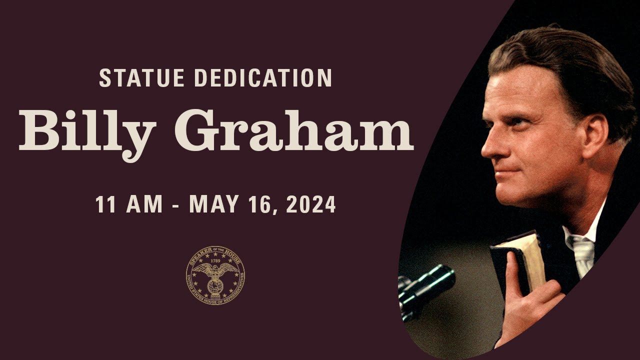 Reverend Billy Graham Statue Dedication - YouTube
