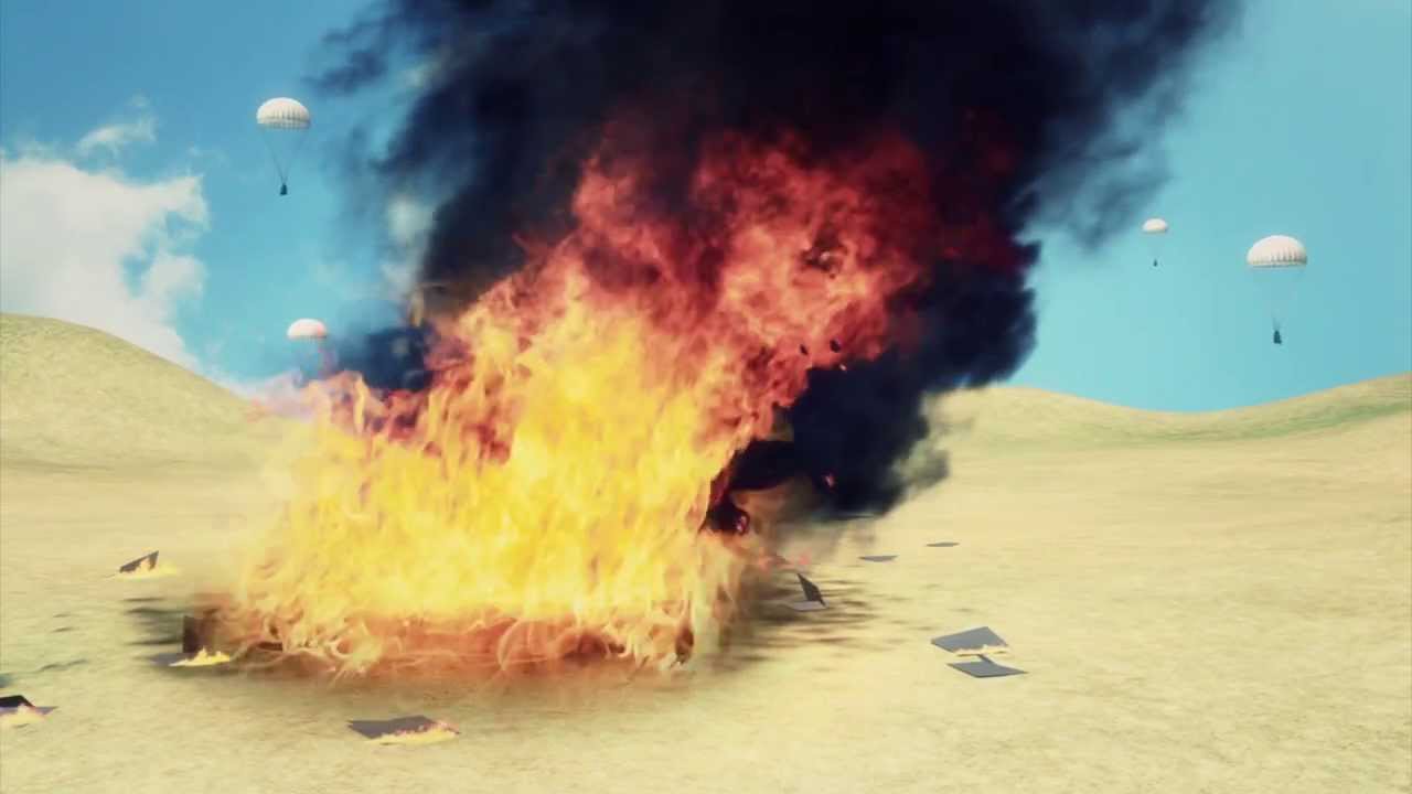 B-1 Bomber crashes and burns, four passengers eject - YouTube