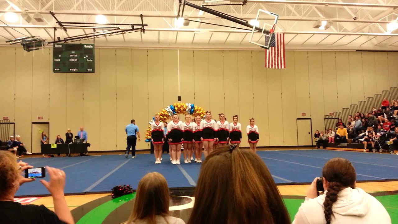 GHS Cheer Squad at Show Me Regional Competition - YouTube
