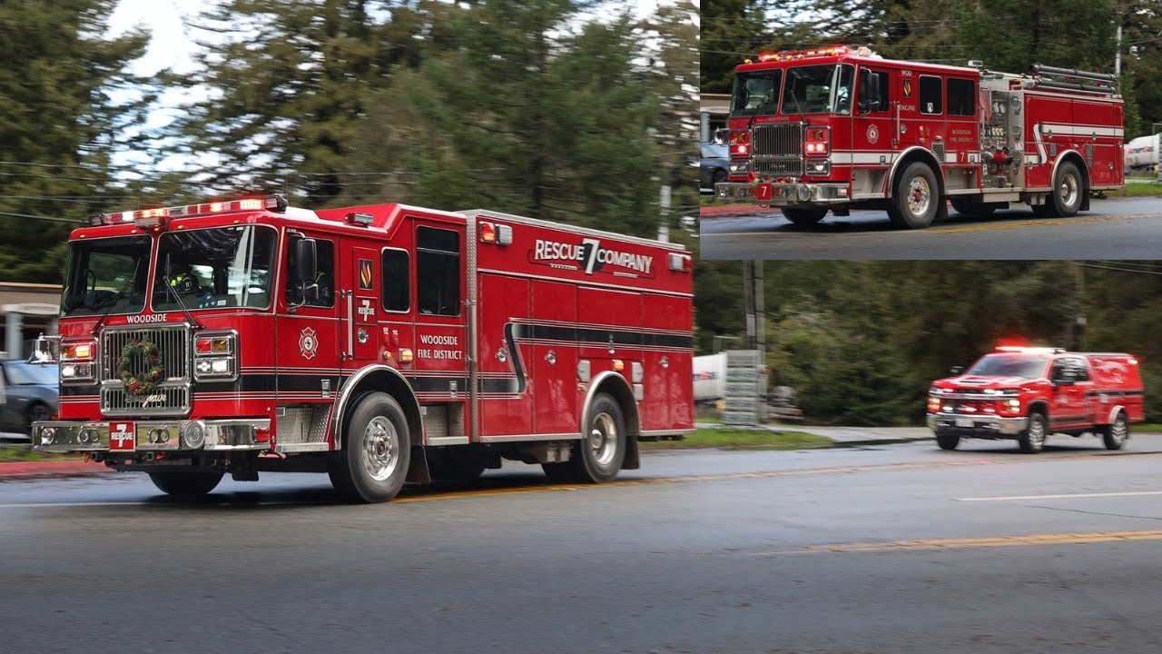 Woodside Fire Protection District Engine 7, Rescue 7, & Battalion 2 ...