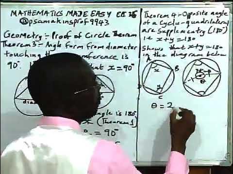 Circle Geometry: Proof of circle theorem - YouTube