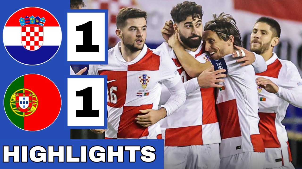 🔴Croatia vs Portugal (1-1) Extended HIGHLIGHTS | UEFA Nations League ...