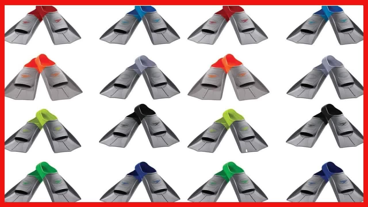 Speedo Unisex Swim Training Fins Rubber Short Blade - YouTube