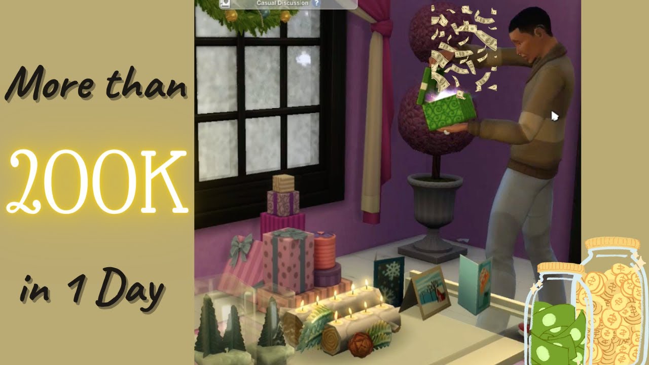 My Sim made over 200k Simoleons in ONE DAY (The Sims 4) - YouTube