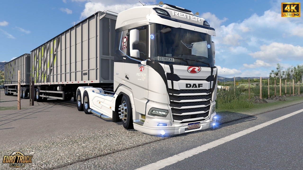 ETS2 | Realistic Driving | NEW DAF XG 560 2025 with Double Moving Floor ...